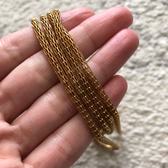 Vintage | Jewelry | Vintage Gold Layered Strand Chain Necklace | Poshmark